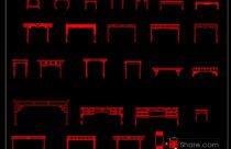 358. Free CAD Drawing Modern Console Table Design