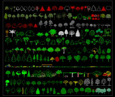24.Trees AutoCAD blocks free download | Free Cad Blocks, download DWG ...
