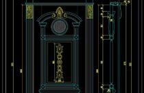 20. Free Download of Wedding Dress and Floral Decoration CAD Blocks