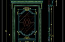 141.Arch Window CAD Blocks Elevation Design Free Download