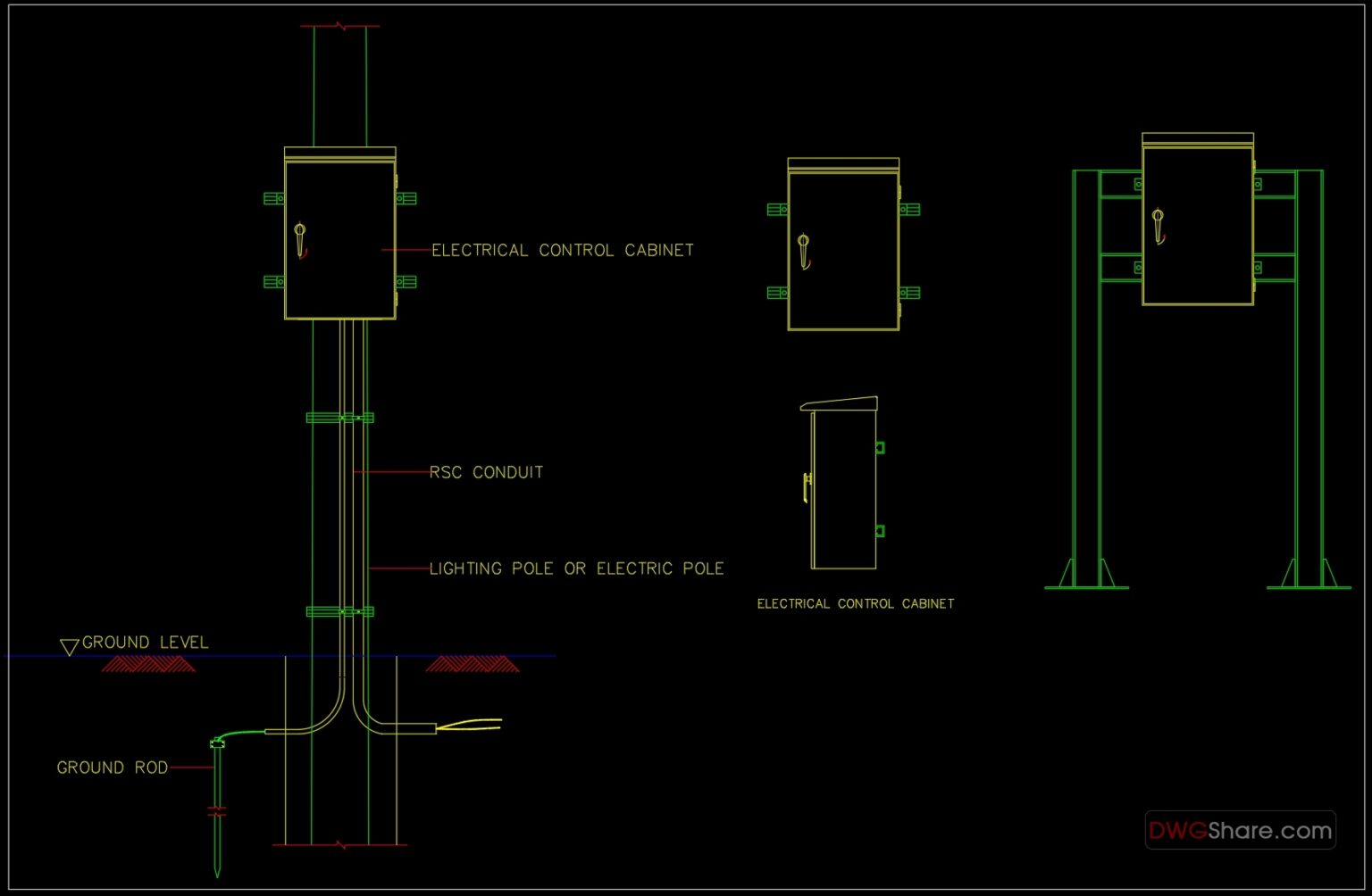 39.Electrical Box AutoCAD Blocks