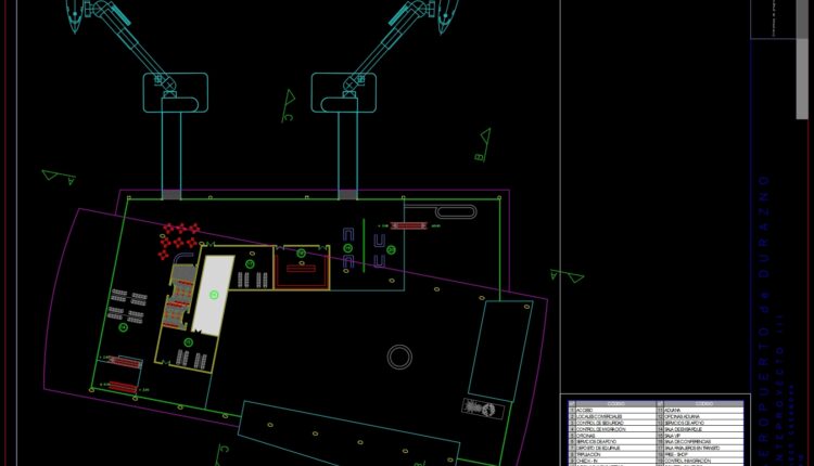 3D Airport Terminal Autocad DWG File - Free Cad Blocks, download DWG ...