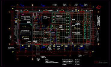 4.High Voltage Substation Building Architecture Design CAD