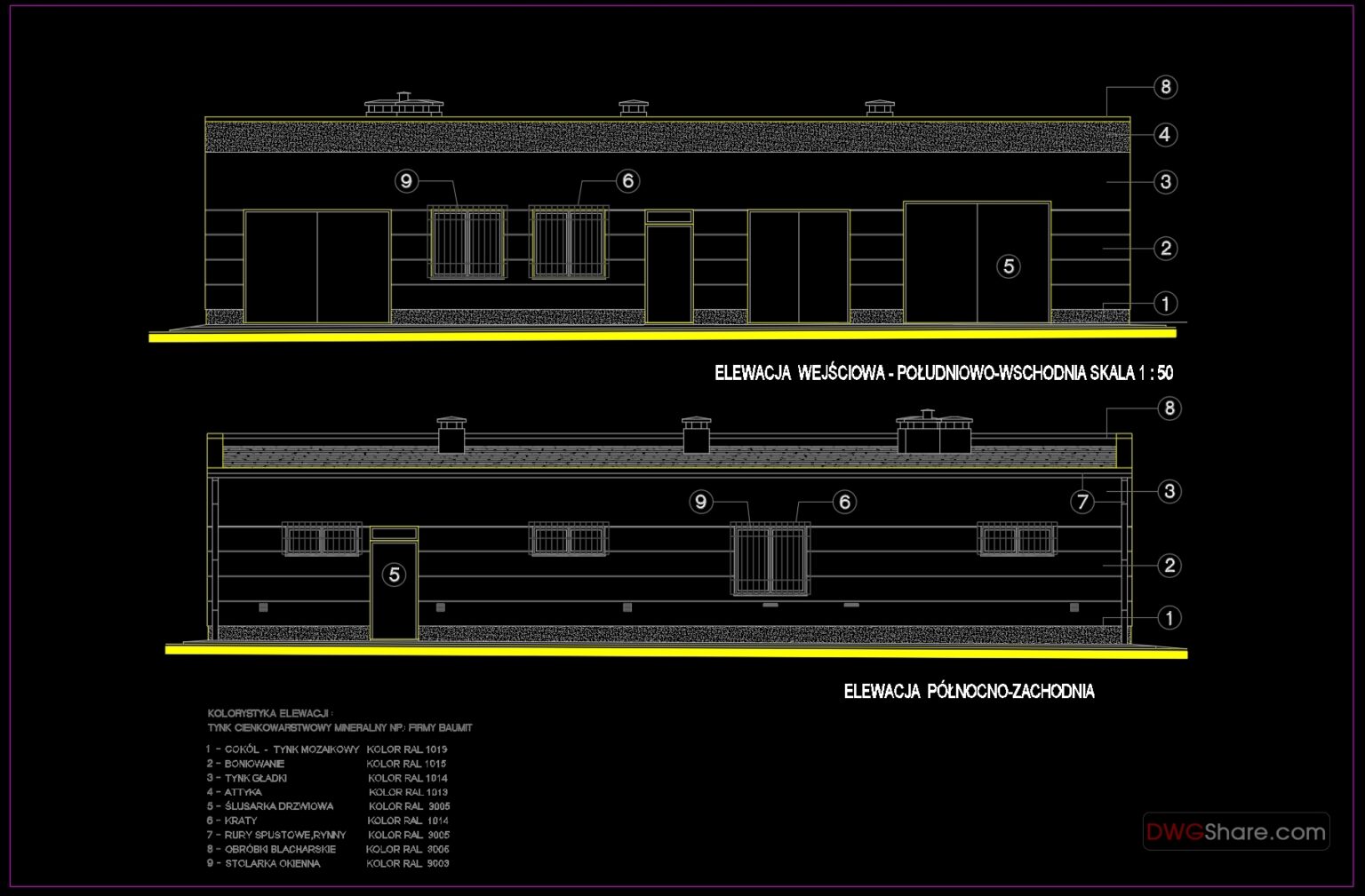 4.High Voltage Substation Building Architecture Design CAD