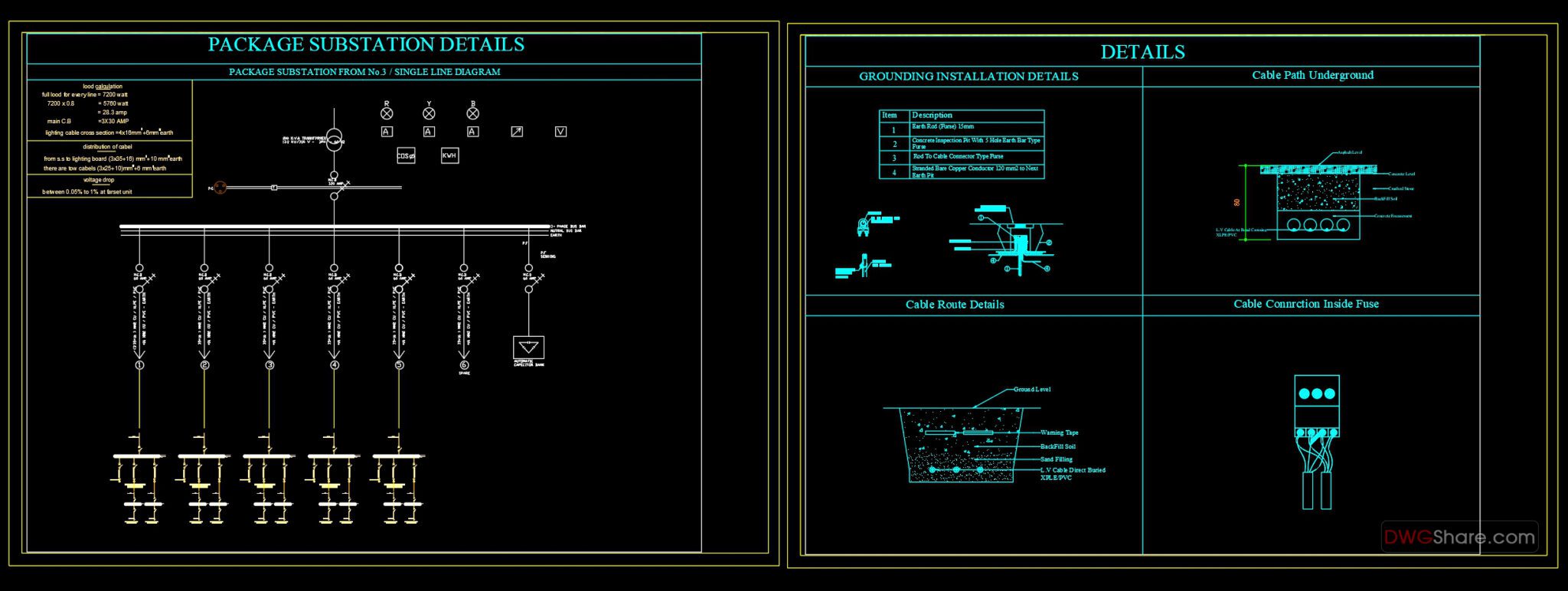 59.Electric and Lighting Details Autocad