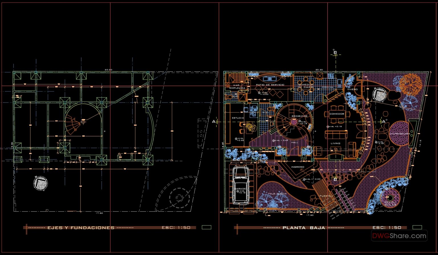 65.House Plan Design AutoCAD File Free download