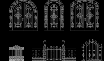 23.Autocad Drawing Of Ancestral Temple For Download