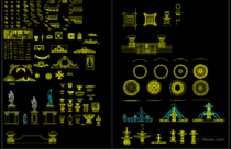 Helipad Plan and Elevation Details Autocad Drawing DWG