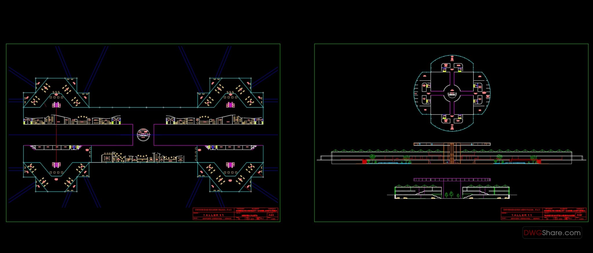 Aircraft Stands and Apron Design Autocad File