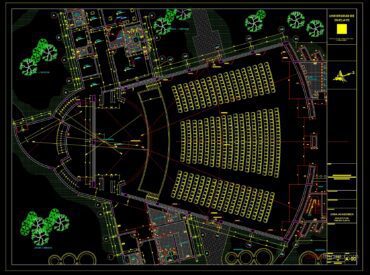 Auditorium Design Plan AutoCAD File Free Download
