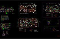 Fast food restaurant Plan free AutoCAD drawings