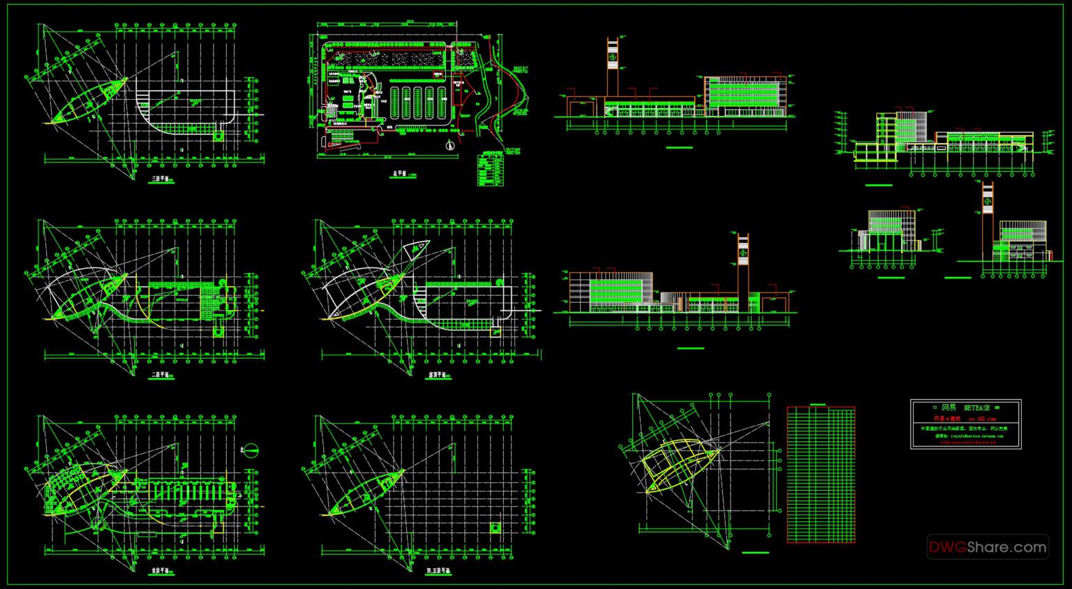 Bus Station Layout Plan AutoCAD File DWG