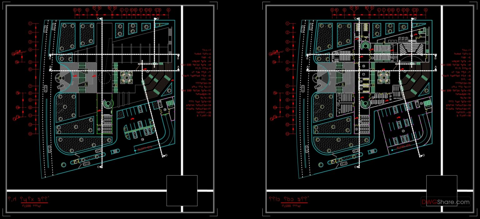 Cinema Plans Elevations and Sections Details AutoCAD File DWG