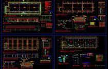 Bunglow Layout Plan and Elevation AutoCAD File Free Download