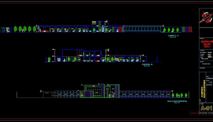 Clinical Center Plan and Elevation AutoCAD File DWG (2) - Free Cad ...