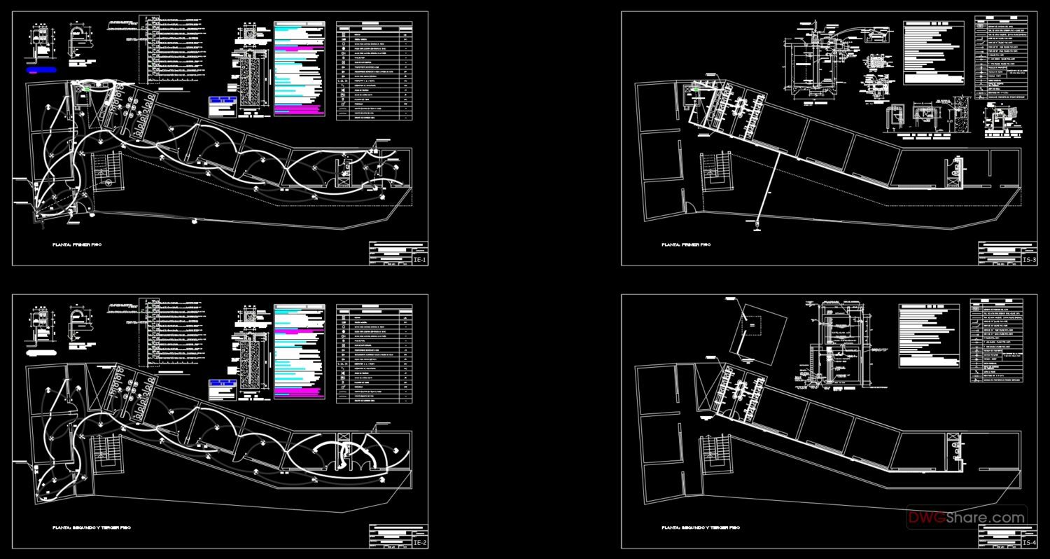 College All Plans and Details AutoCAD File DWG