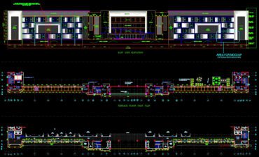 Daily Market Plans and Elevations AutoCAD File DWG