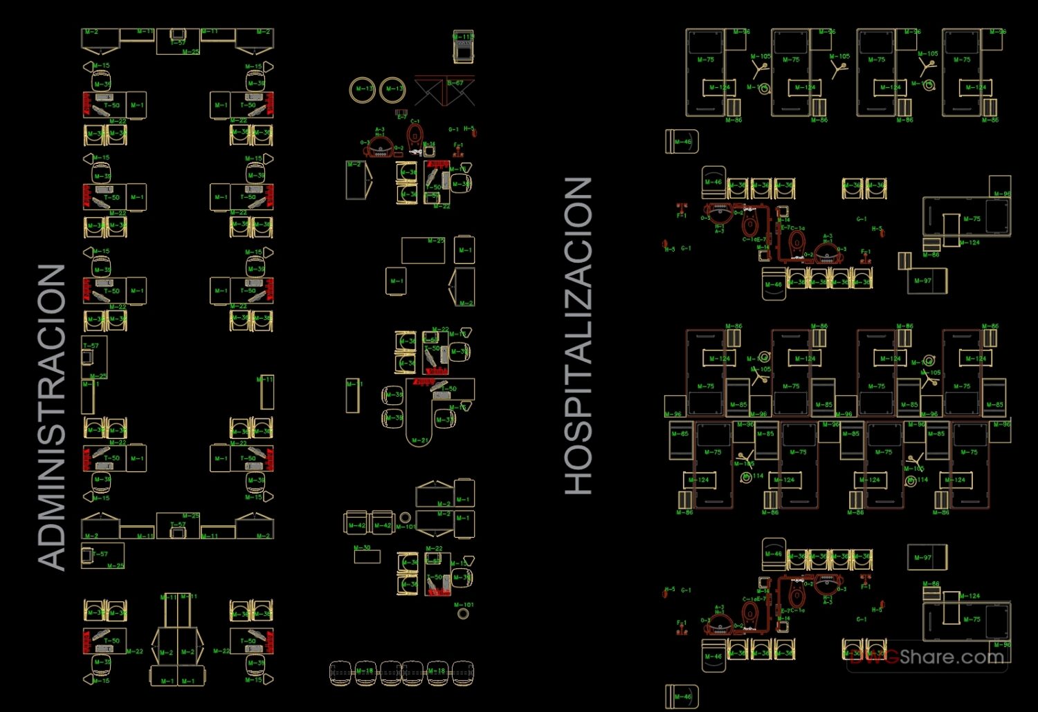 Hospital Equipments Autocad Blocks Free Download
