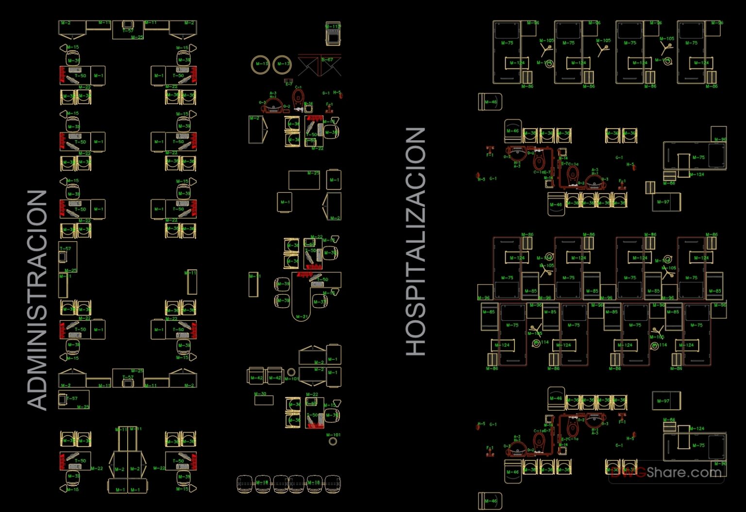 Hospital Equipments Autocad Blocks Free Download