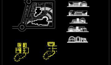 Free Drawing in Autocad: Museums CAD Blocks for format DWG