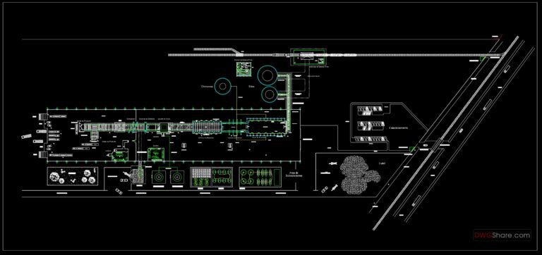 11.Glass Factory Layout Plan CAD