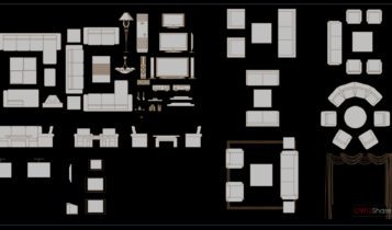 312. Free download Dining Set CAD blocks