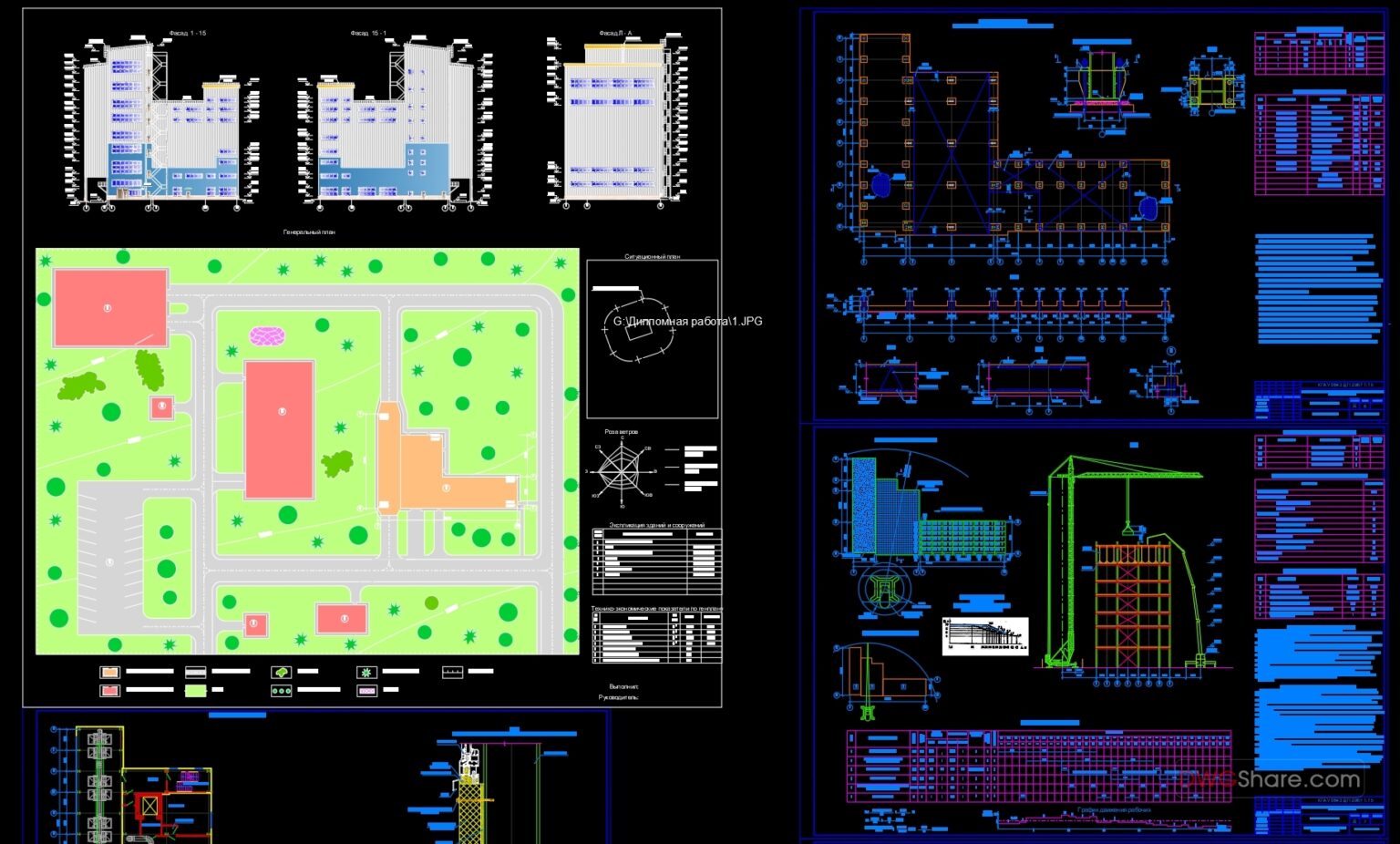 13.Industrial Forage Factory Plans and Elevations CAD