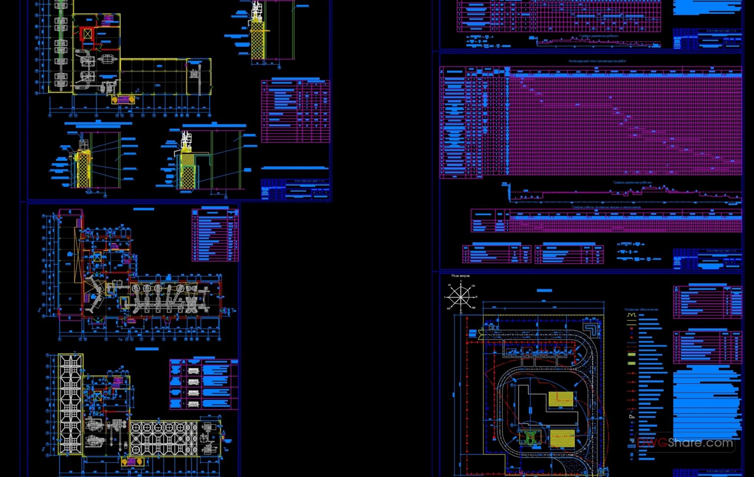 13.Industrial Forage Factory Plans and Elevations CAD