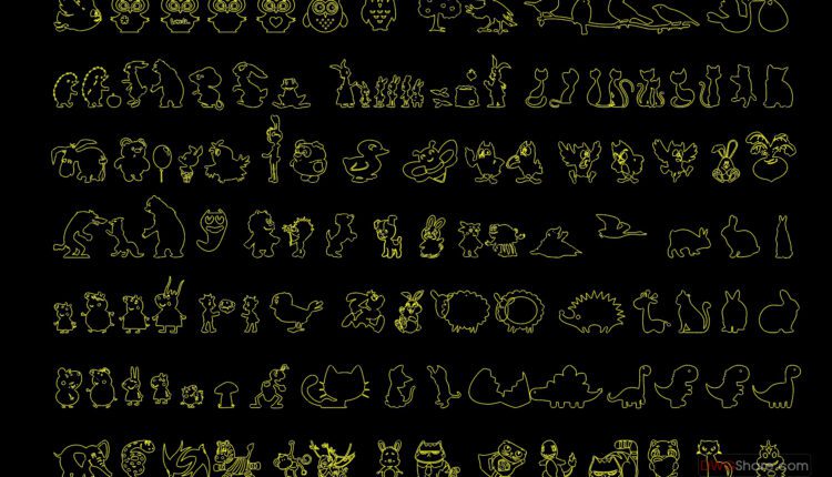 Animals - Free download website of Autocad Blocks for Designer