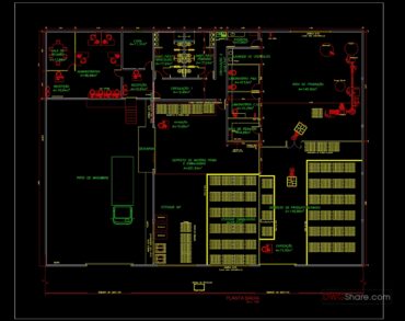 15.Cosmetic Products Factory Layout Plan CAD