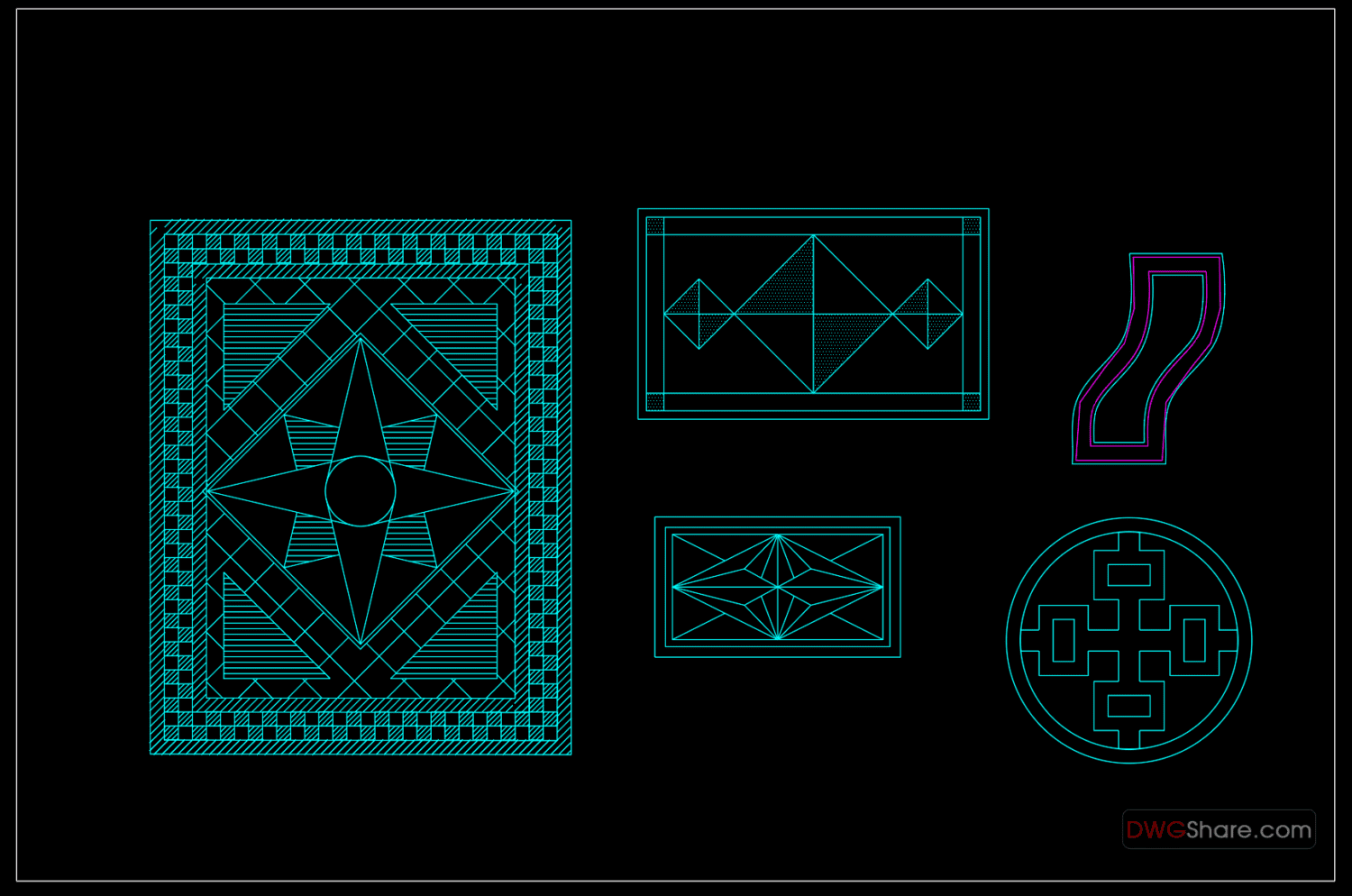 154. Paving Design CAD Blocks