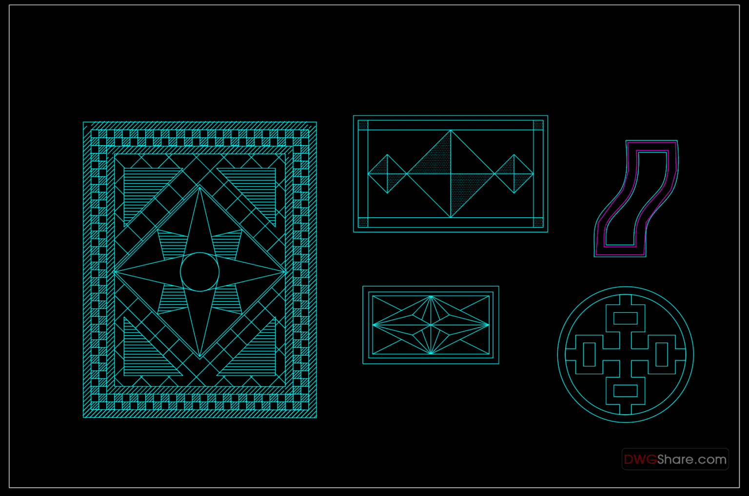 154. Paving Design CAD Blocks