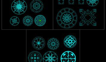 124.Indian Pattern Cad Blocks Free Download