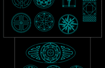188. Free Download of Decorative Pattern Design CAD Blocks