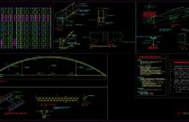 66.Free Download of Steel Stair Plan and Elevation Autocad Drawing DWG