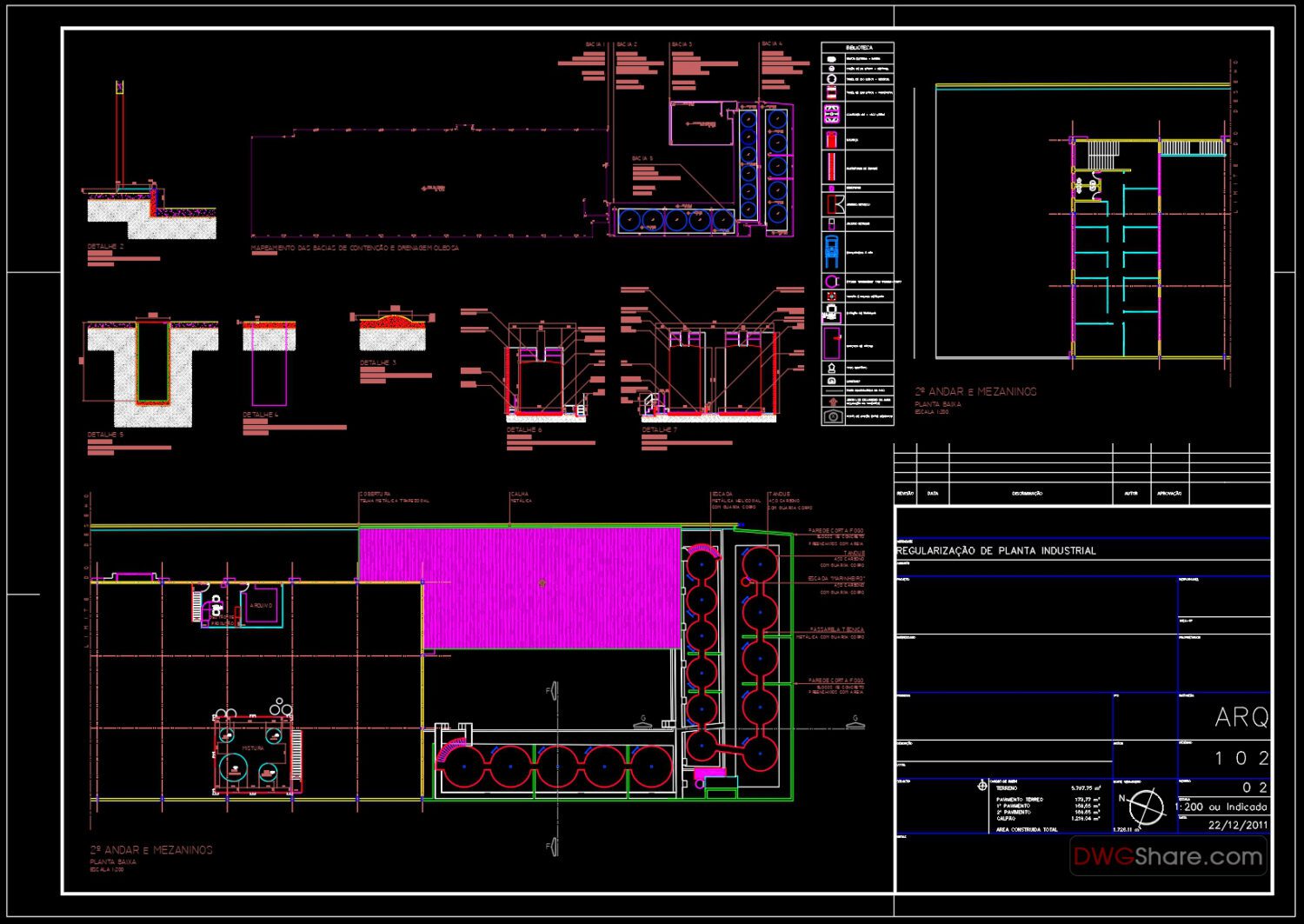 18.Oil Industry Layout Plan CAD