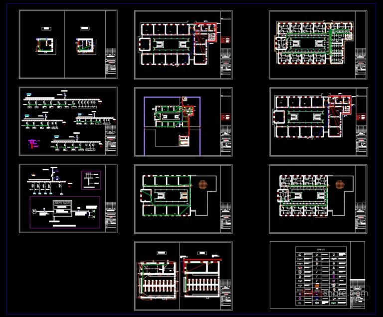 19.Primary School Lighting Plans and Distribution Bord Details CAD