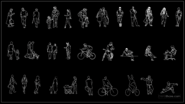 20.People Activity CAD Blocks