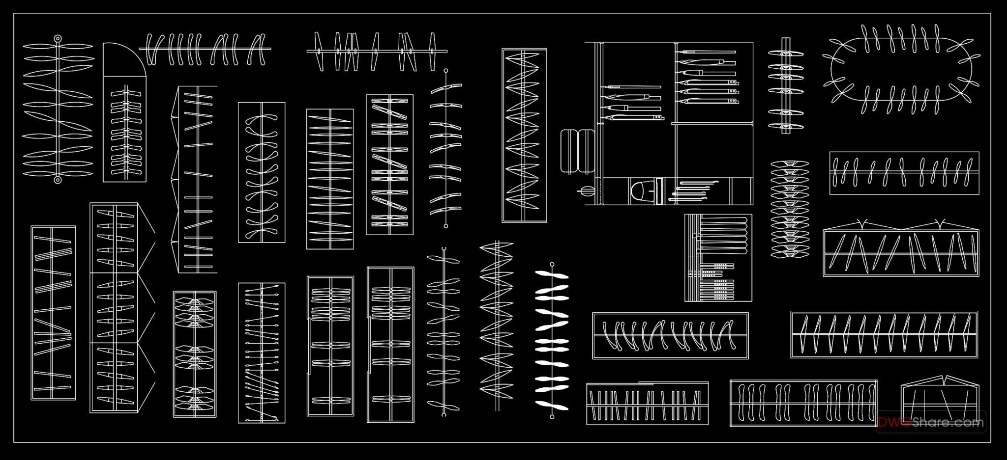21.Free Wardrobe CAD Blocks
