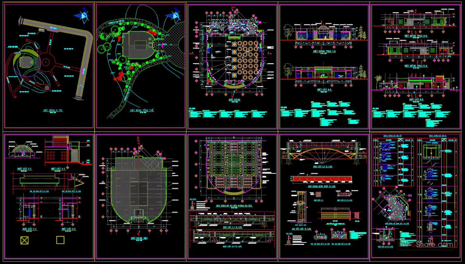 24.Coffee Shop Project Layout Plan and Details CAD