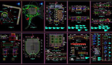 Outdoor Theater Design Plan AutoCAD File DWG