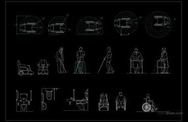 26.Disabled People CAD Blocks | Free Cad Blocks, download DWG models ...