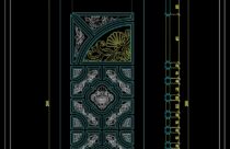 19.Wedding Hall Layout Plan and Elevations CAD