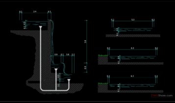 76.Typical Dry Gully Trap Details CAD Drawing DWG