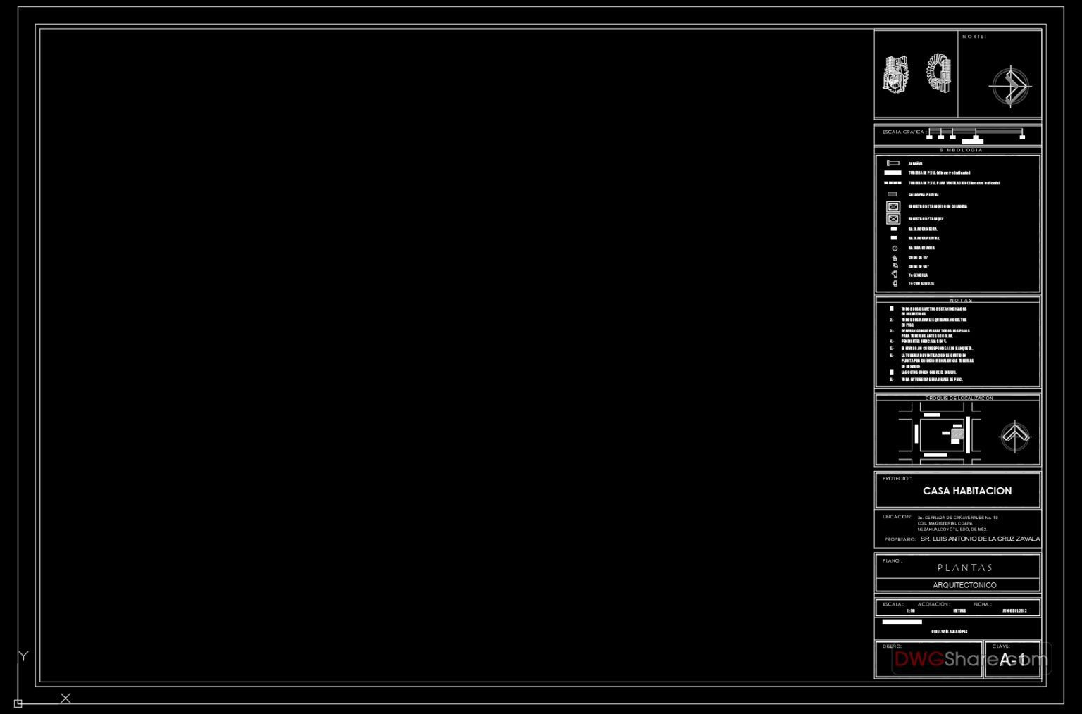 3.Border and sidebar for architectural plans