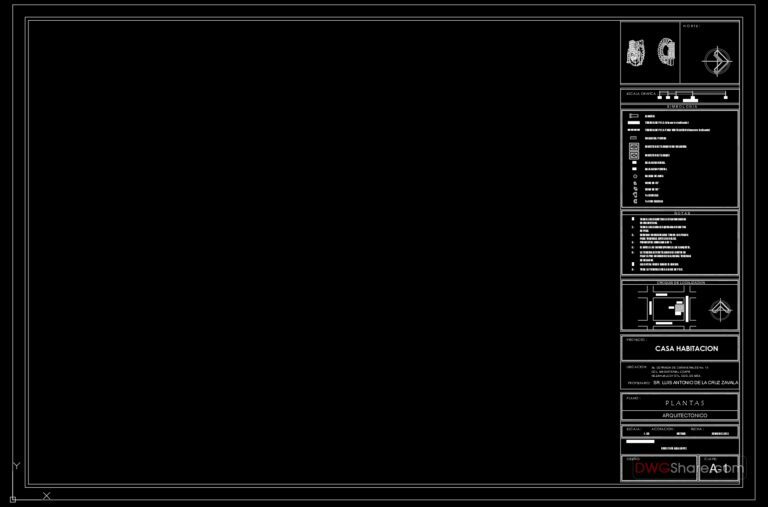 3.Border and sidebar for architectural plans