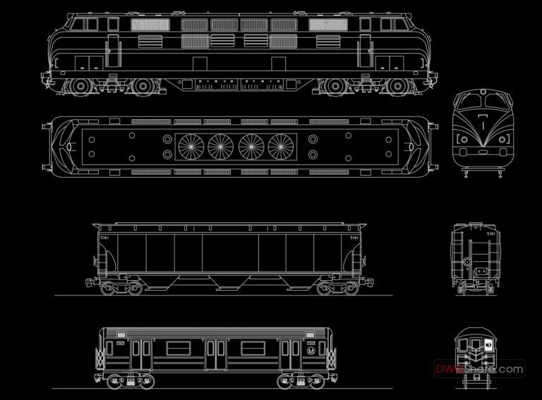30.Trains CAD Blocks