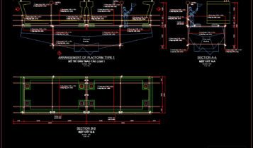 Helipad Plan and Elevation Details Autocad Drawing DWG