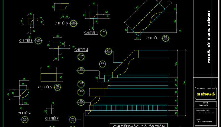 34.Details of ceiling wood paneling autocad file dwg (1) - Free Cad ...