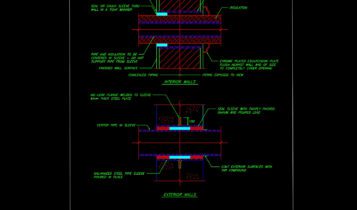 19.Siamese Connection Cad Blocks